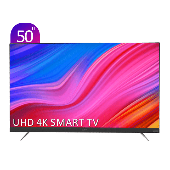 تلویزیون UHD 4K هوشمند ایکس‌ویژن سری 8 مدل XTU845 سایز 50