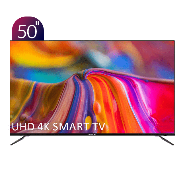 تلویزیون UHD 4K هوشمند ایکس‌ویژن سری 7 مدل XYU765 سایز 50 اینچ